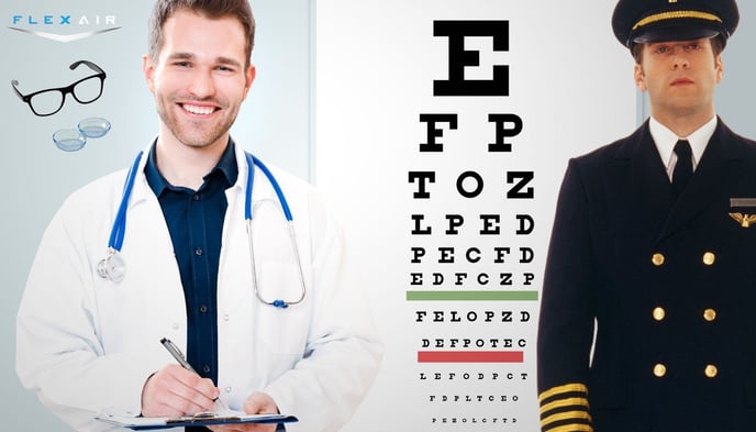 What are the vision requirements to become a pilot?